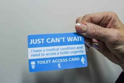 Just Can't Wait Card by BBUK - Bladder & Bowel UK